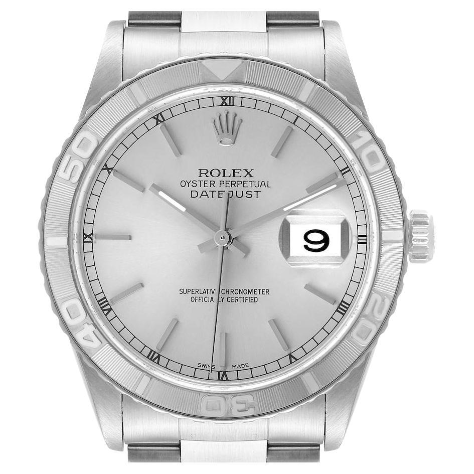 Rolex Datejust Turn-o-graph Gents Steel Black Dial 16264 at 1stDibs ...