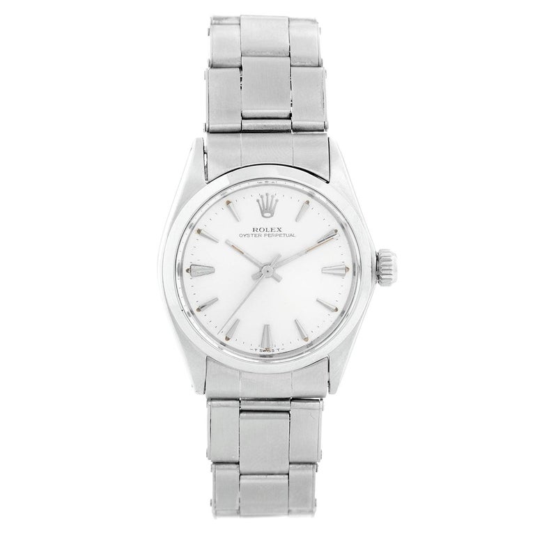 Rolex Vintage Oyster Perpetual Stainless Steel Midsize Watch 6548 at ...
