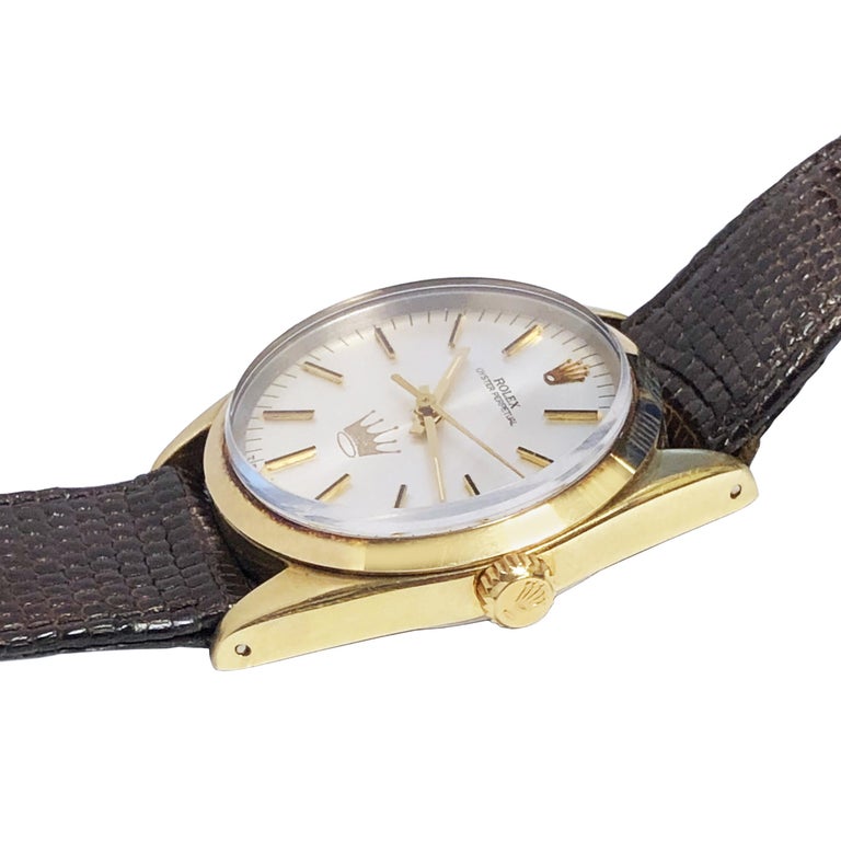 Rolex Vintage Ref 1024 Gold Shell with Company Logo Dial at 1stDibs