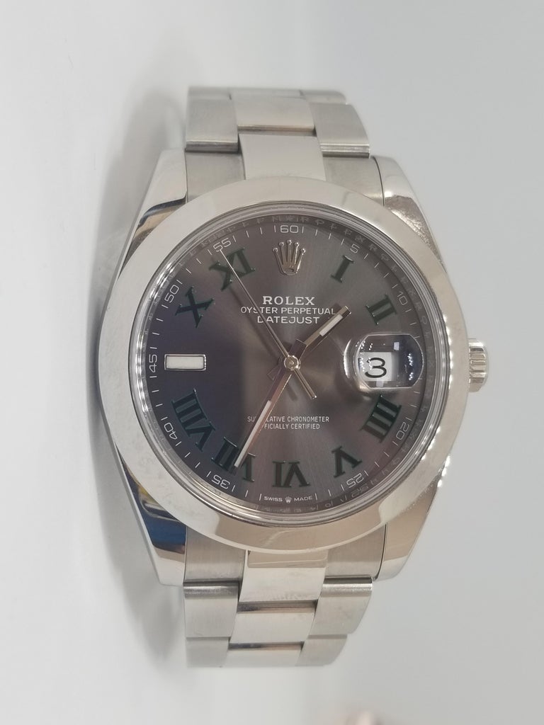 Rolex Wimbledon Datejust Oyster Bracelet Model 126300 at 1stDibs ...