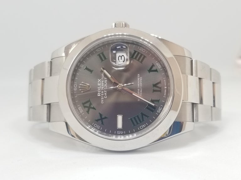 Rolex Wimbledon Datejust Oyster Bracelet Model 126300 at 1stDibs ...