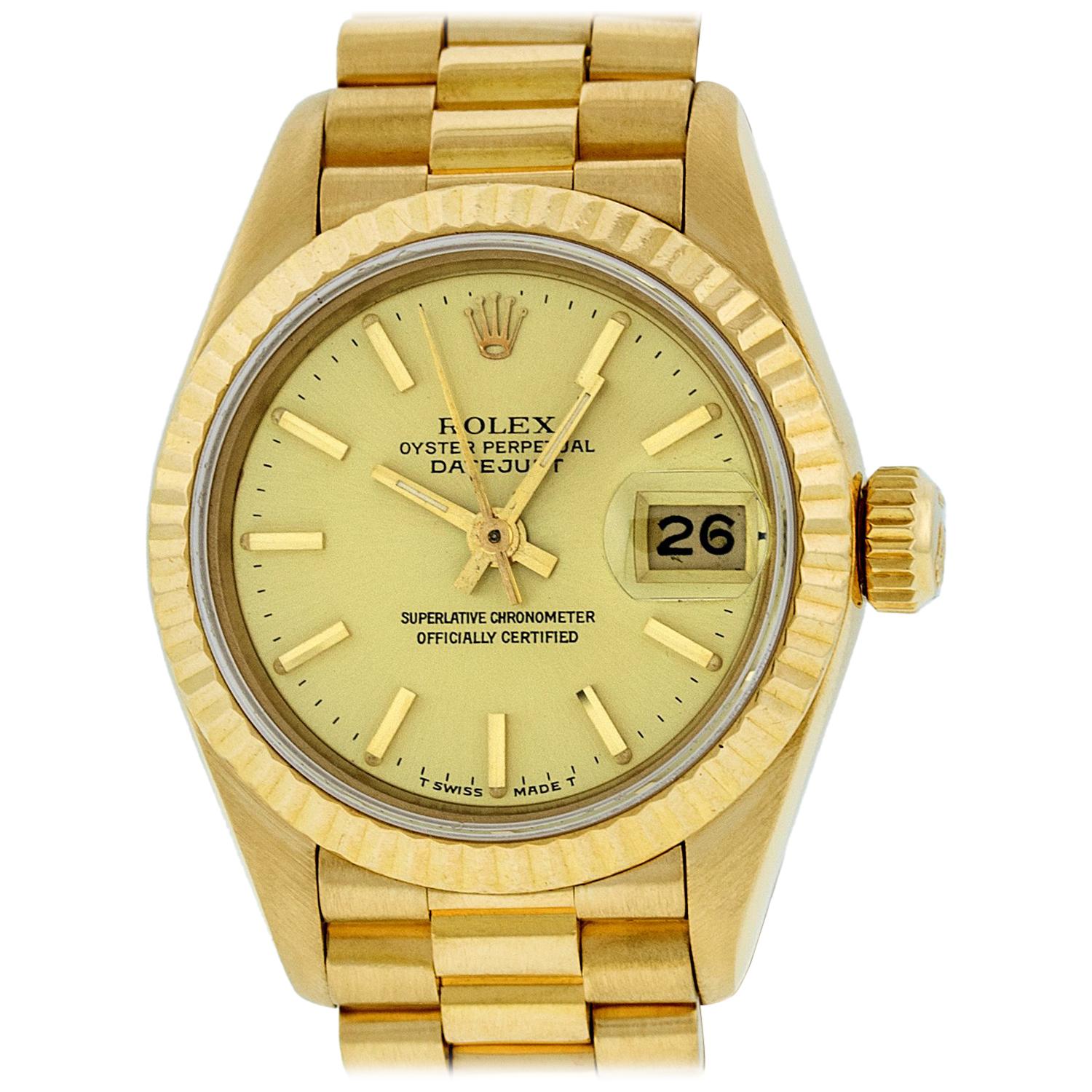 Rolex Cellini 6621 Women’s 18 Karat Gold Watch at 1stDibs | rolex ...