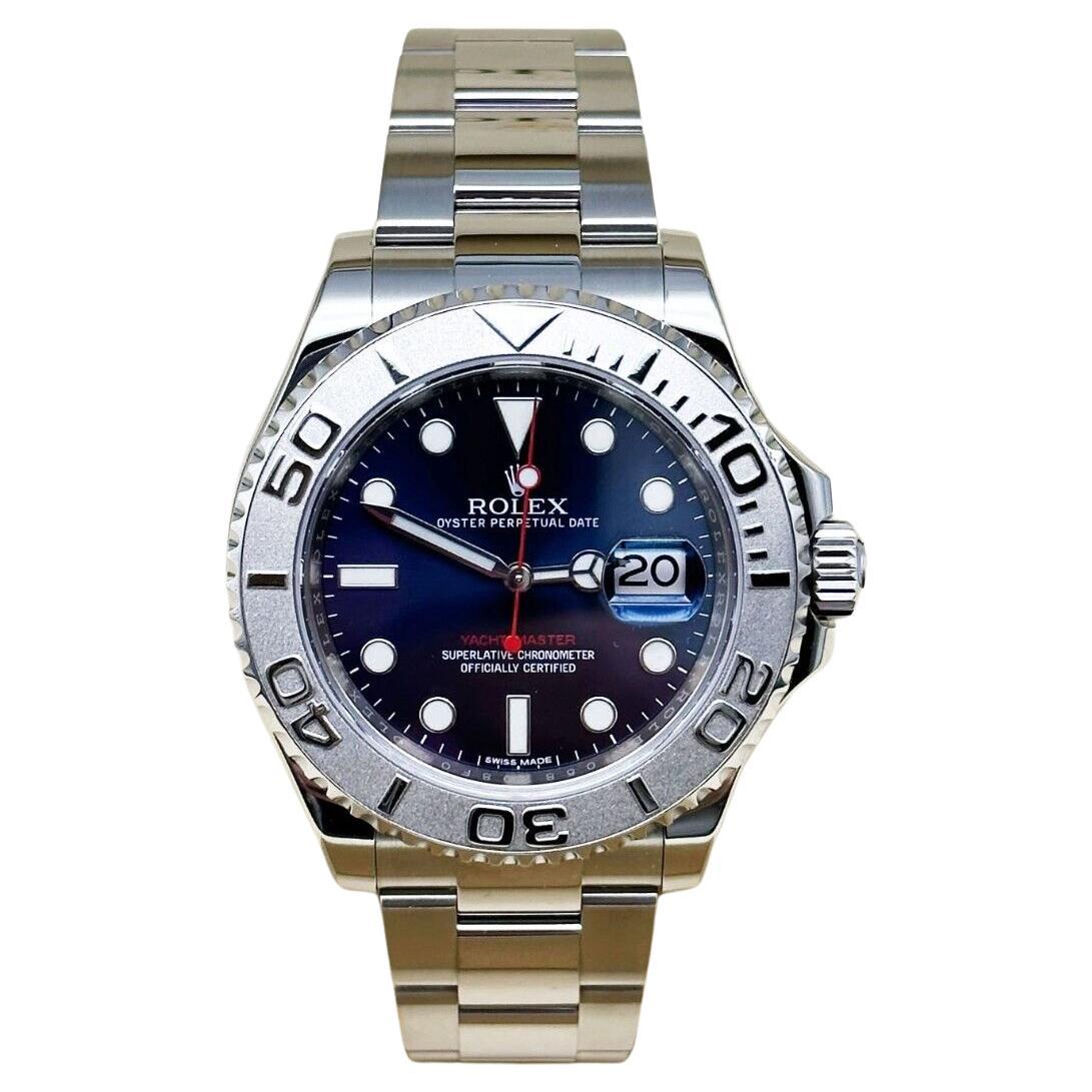 Rolex Yacht-Master Steel Platinum Bezel Gray Dial Automatic Watch 116622 For Sale at 1stDibs ...