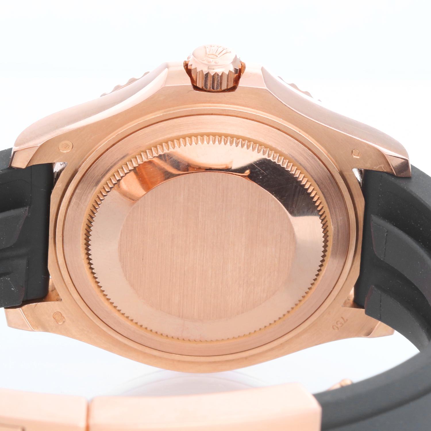 Rolex Yacht-Master 18k Everose Gold Men's Watch 268655 at 1stDibs