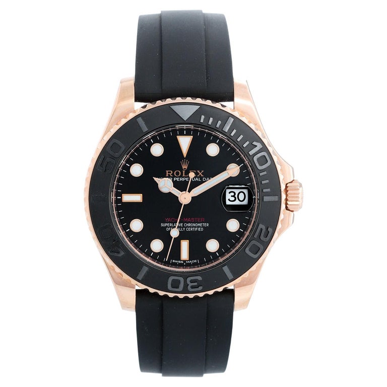 Rolex Yacht-Master 18k Everose Gold Men's Watch 268655 For Sale at 1stDibs