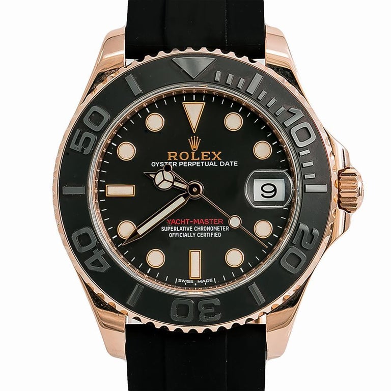 Rolex Yacht-Master 268655 Ceramic Mens Automatic Watch 18 Karat Everose ...