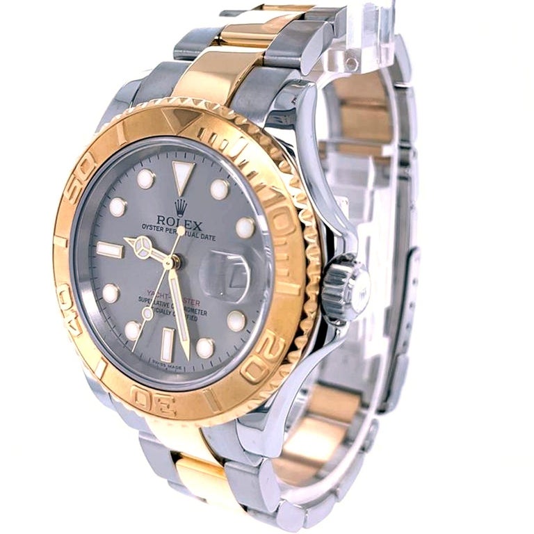 Rolex Yacht-Master Automatic Silver Dial Stainless Steel Gold Watch ...