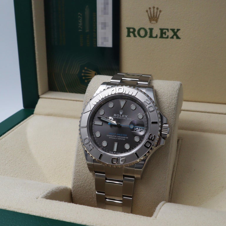 Rolex Yacht-Master 40mm Platinum Steel Rhodium Dial Automatic Men’s ...