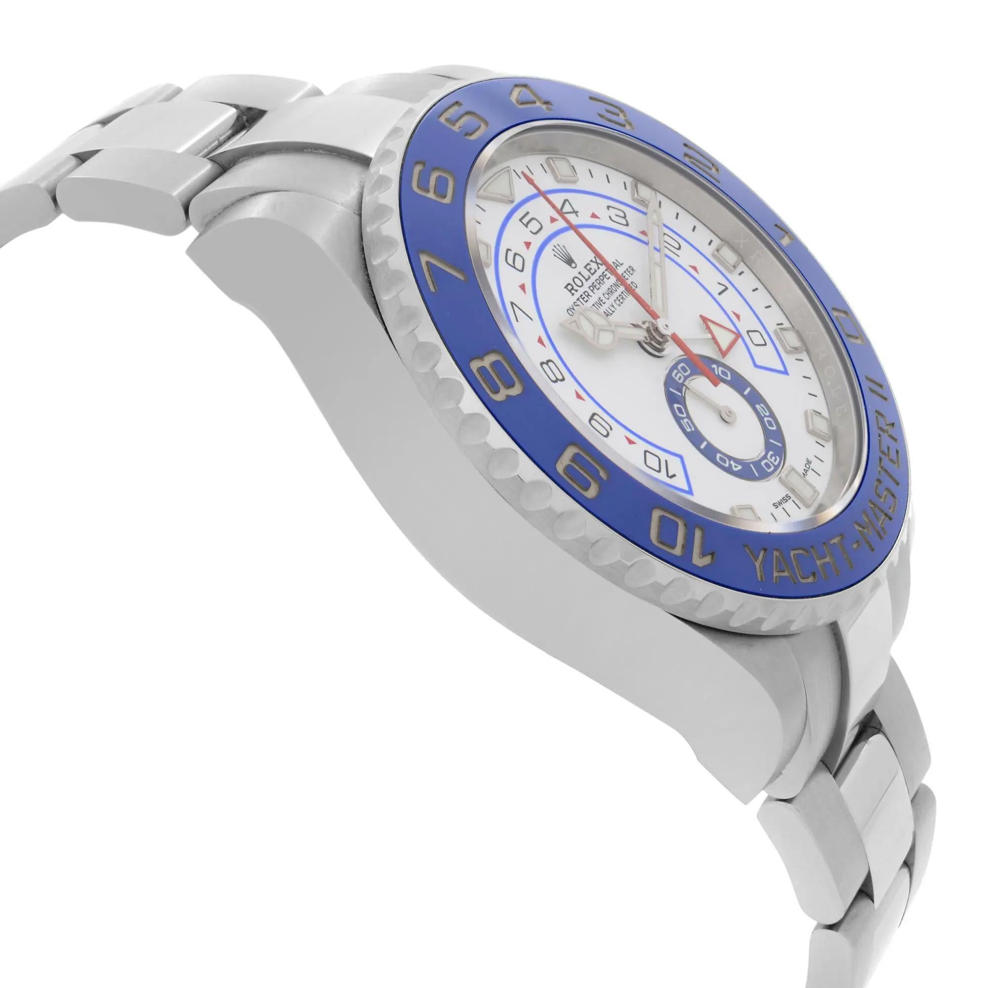 Rolex Yacht-Master II Steel White Dial Automatic Mens Watch 116680 For ...