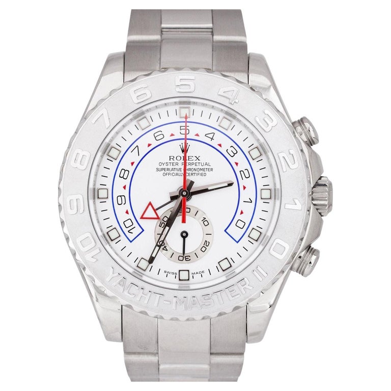 Rolex Yacht-Master II Platinum White Gold White Dial Oyster Watch ...