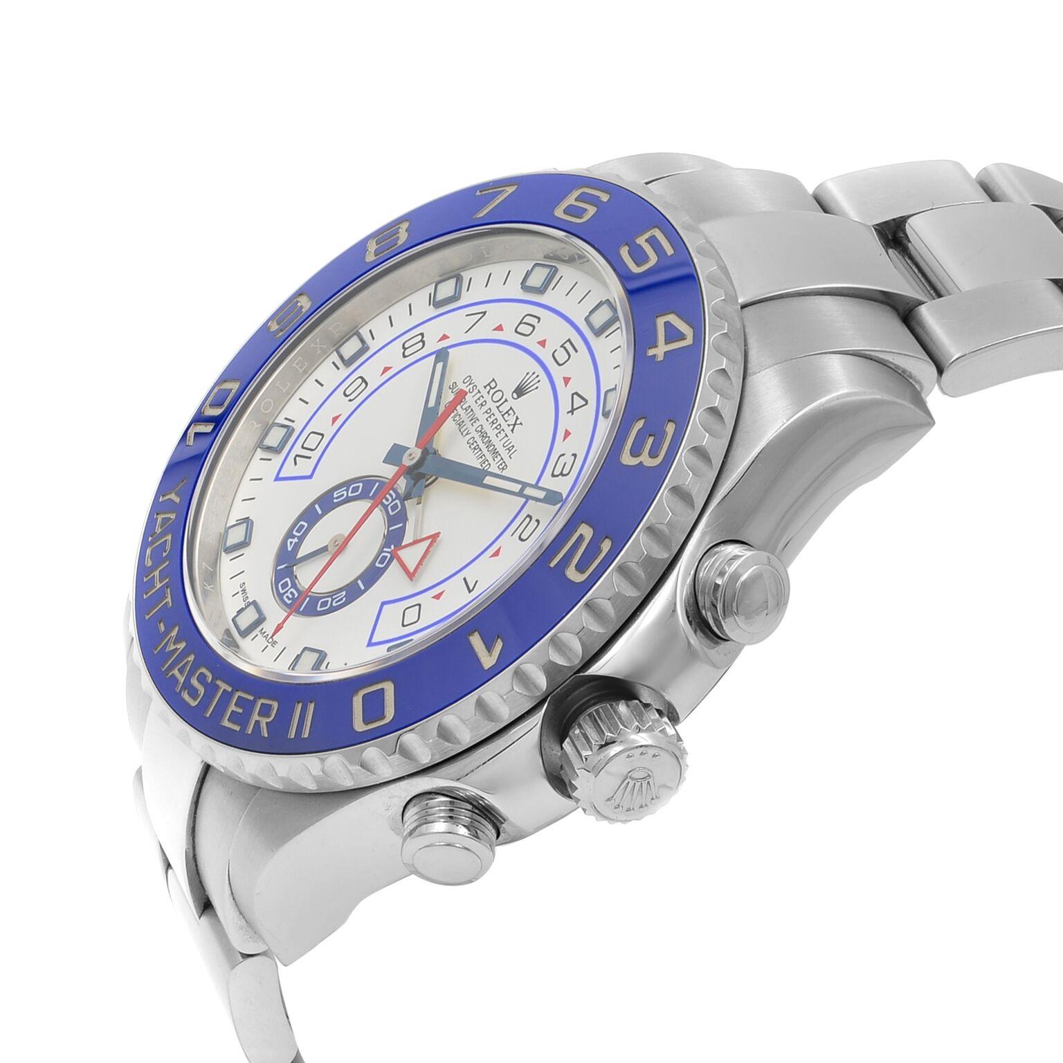 Rolex Yacht -Master II White Dial Command Bezel Steel Automatic Men ...