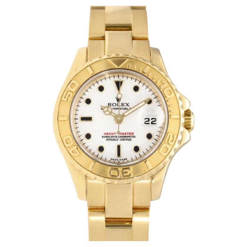 Rolex Yacht-Master II Steel 18k Rose Gold White Dial Mercedes Hands ...