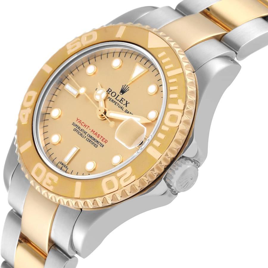 Rolex Yachtmaster 35 Midsize Steel Yellow Gold Mens Watch 168623 Box ...