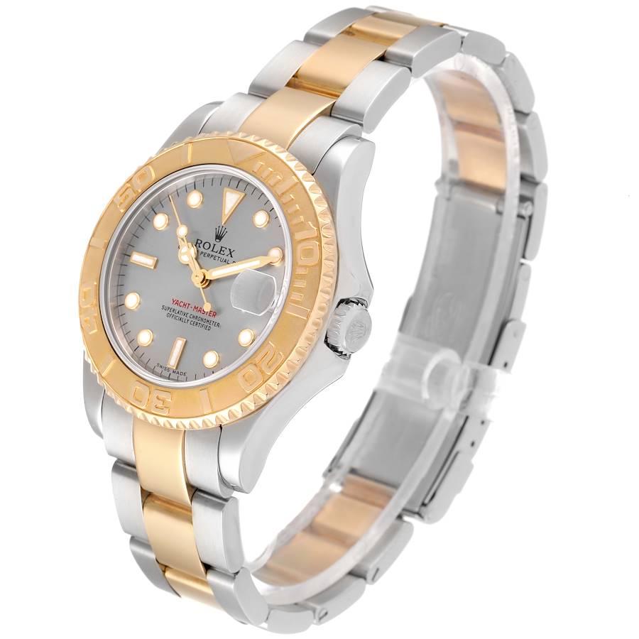 Rolex Yachtmaster Steel Yellow Gold Watch 168623 Box Papers For Sale at ...
