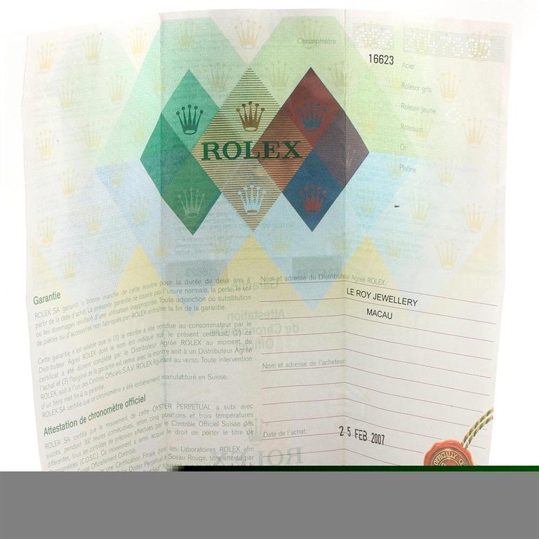 Rolex Yachtmaster 40 Steel Yellow Gold Steel Watch 16623 Box Papers For ...