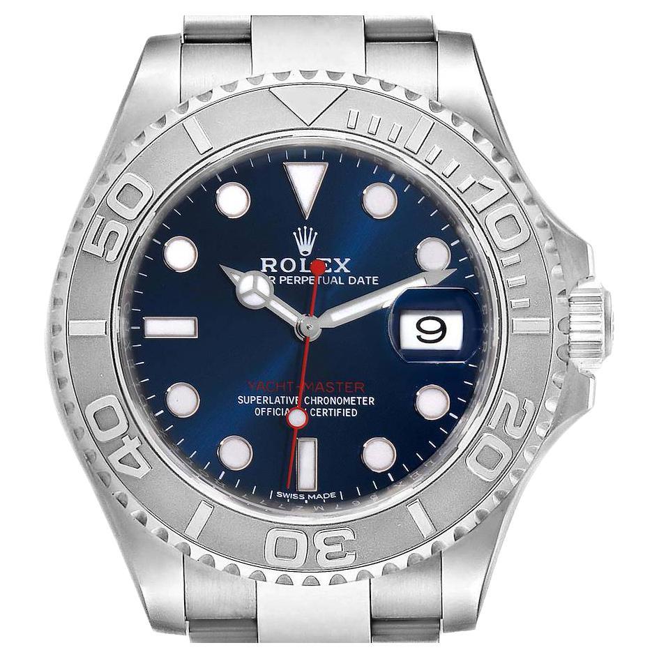Rolex Yachtmaster II Regatta White Gold Platinum Watch 116689 Unworn ...