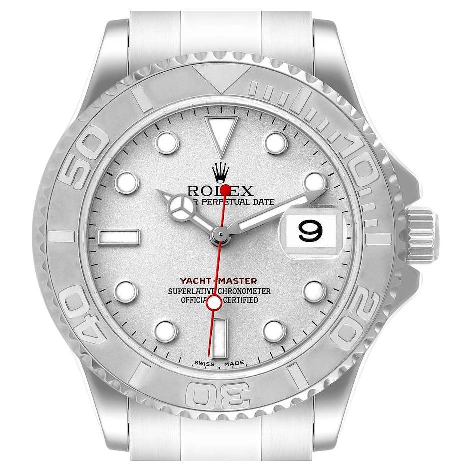 ROLEX Rare Platinum Blue "Stella" Dial and Diamond Bezel Watch at 1stDibs