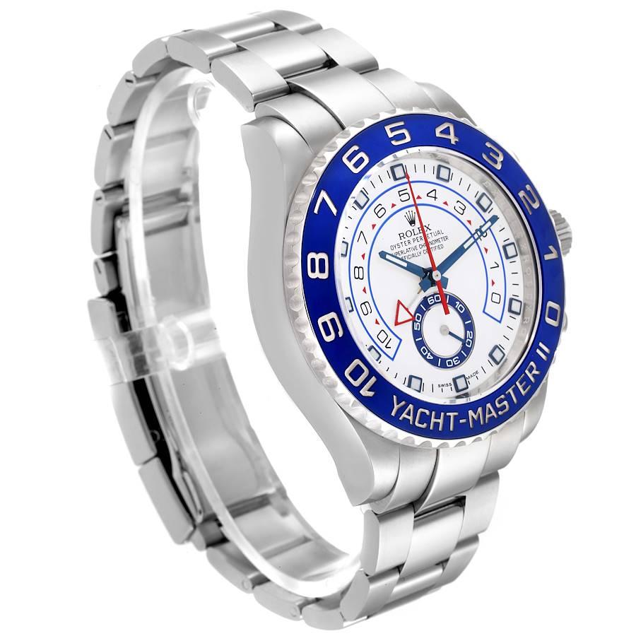 Rolex Yachtmaster II 44 Steel Blue Cerachrom Bezel Mens Watch 116680 ...