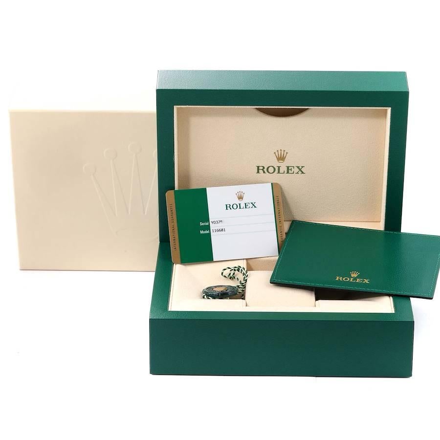 Rolex Yachtmaster II Steel Rose Gold Mens Watch 116681 Box Card For ...