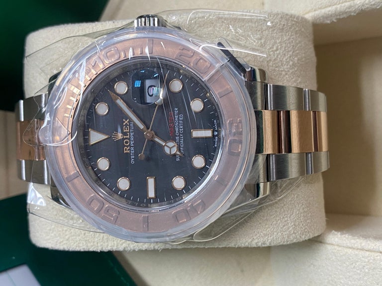 Rolex Yachtmaster Two Tone Men’s Watch Full Set For Sale at 1stDibs