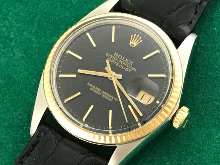Rolex Yellow Gold Stainless Steel Datejust Automatic Wristwatch Ref ...