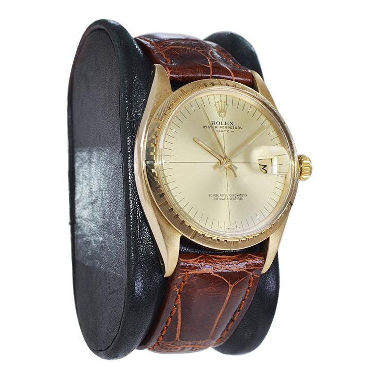 Rolex Yellow Gold Zephyr Automatic Watch, circa 1984 For Sale at 1stDibs