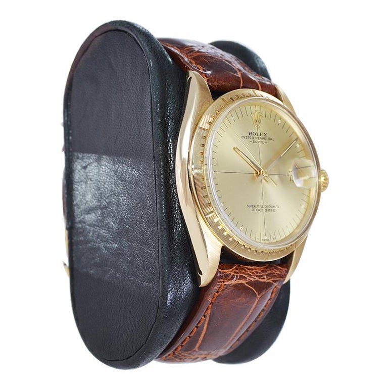 Rolex Yellow Gold Zephyr Automatic Watch, circa 1984 For Sale at 1stDibs