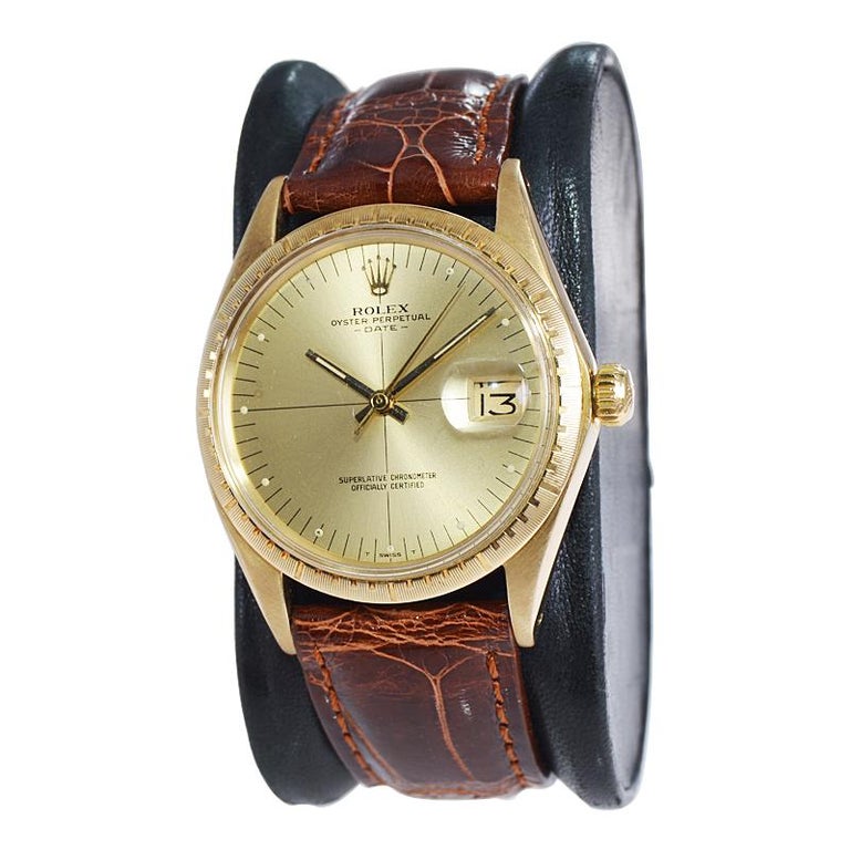 Rolex Yellow Gold Zephyr Automatic Watch, circa 1984 For Sale at 1stDibs