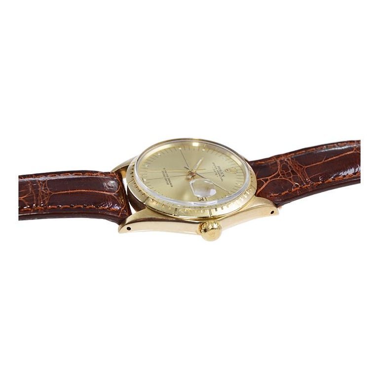 Rolex Yellow Gold Zephyr Automatic Watch, circa 1984 For Sale at 1stDibs