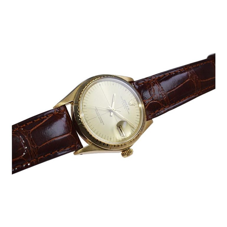 Rolex Yellow Gold Zephyr Automatic Watch, circa 1984 For Sale at 1stDibs