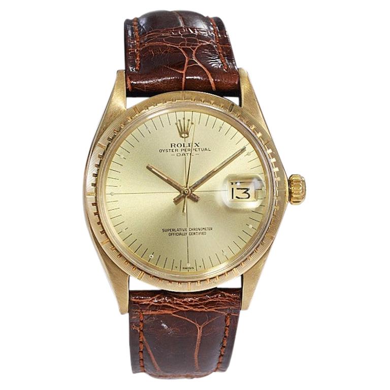 Rolex Yellow Gold Zephyr Automatic Watch, circa 1984 For Sale at 1stDibs