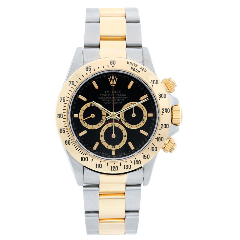 Rolex "Zenith" Daytona Steel and Gold 2-Tone Chronograph Watch 16523 at ...