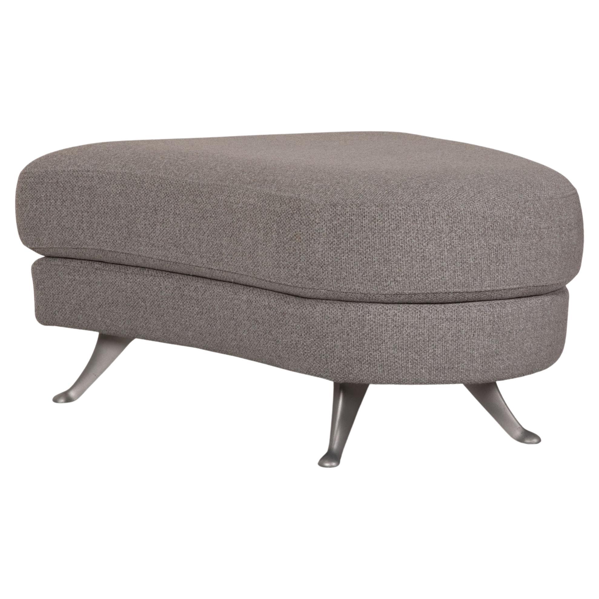 Rolf Benz 2500 Fabric Stool Gray For Sale at 1stDibs