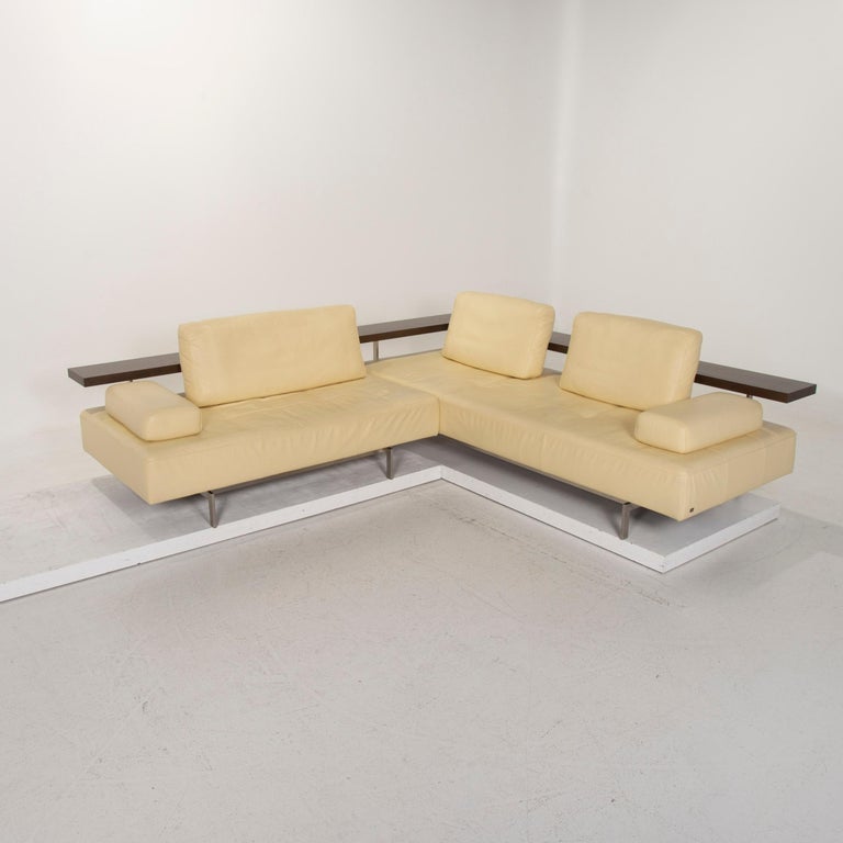 Rolf Benz Dono Leather Sofa, Beige Corner Sofa For Sale at 1stDibs ...