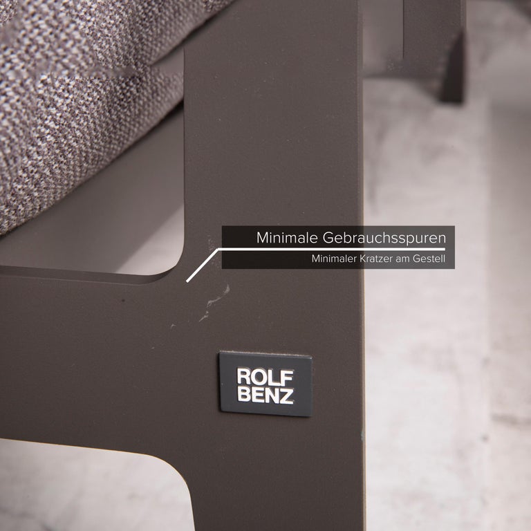 Rolf Benz Mera Fabric Sofa Two-Seater Sofa Fabric Gray Function For ...