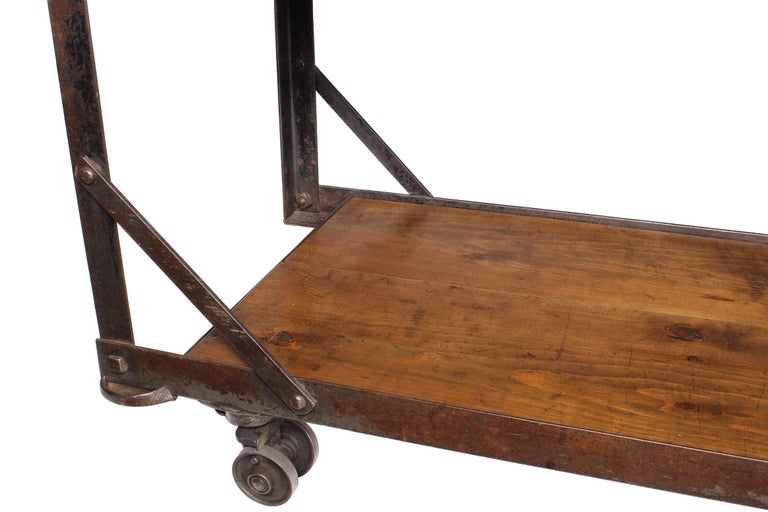Rolling Factory Cart at 1stDibs