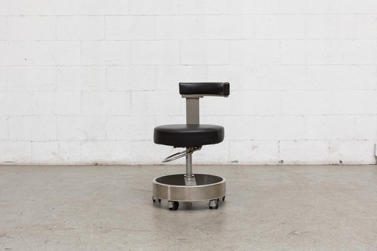 Rolling German Task Stool at 1stDibs