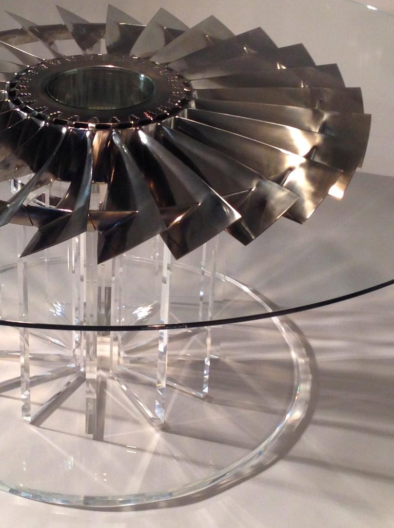 Rolls Royce Sea Harrier Jump Jet Dining / Centre Table For Sale at 1stDibs