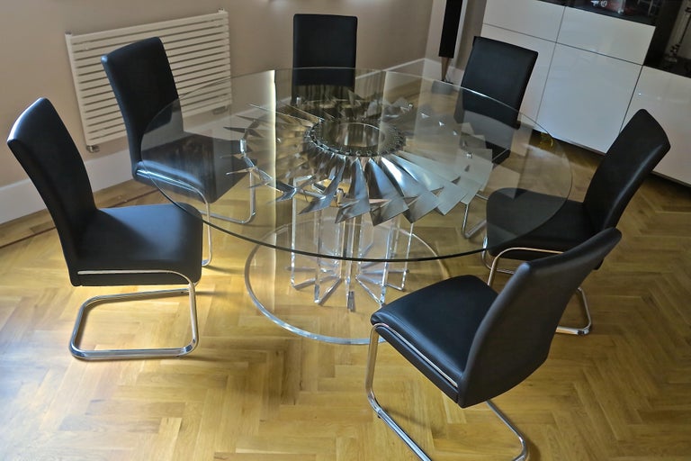 Rolls Royce Sea Harrier Jump Jet Dining / Centre Table For Sale at 1stDibs