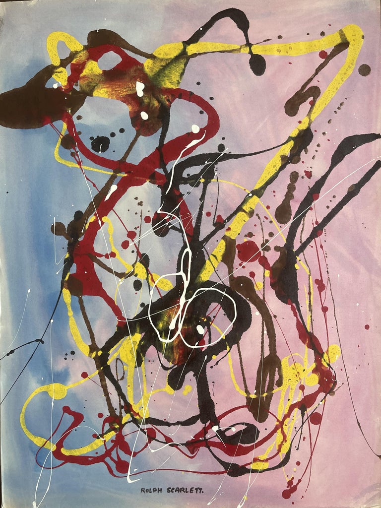 Rolph Scarlett - Untitled, Drip Abstraction For Sale at 1stDibs