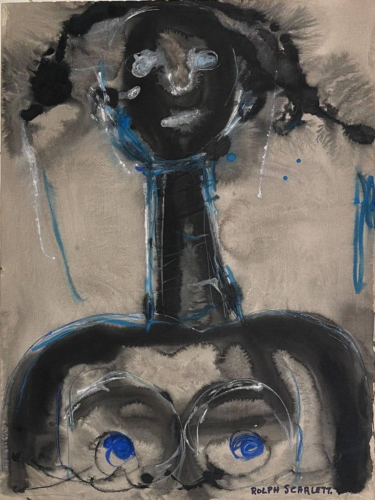 Rolph Scarlett - Woman with Blue Eyes For Sale at 1stDibs