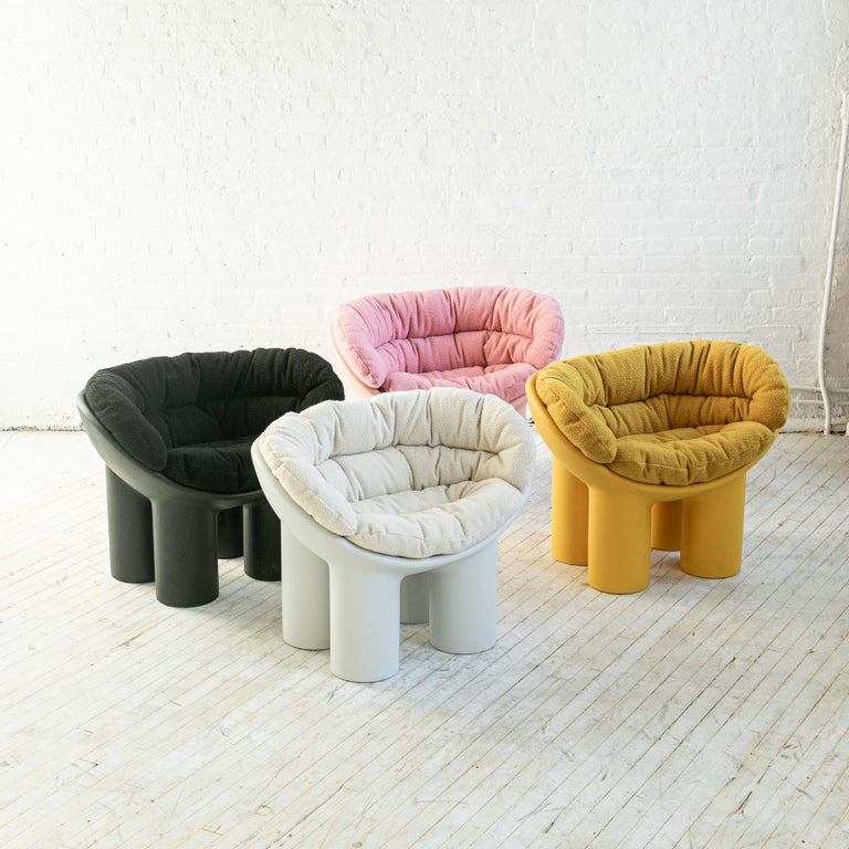 Roly Poly Armchair in Pink by Faye Toogood with Casentino cushions For ...