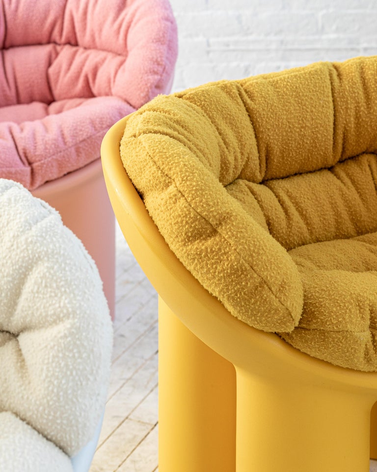 Roly Poly Armchair in Yellow by Faye Toogood with Casentino cushions ...