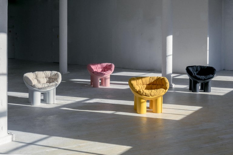Roly Poly Armchair in Yellow by Faye Toogood with Casentino cushions ...