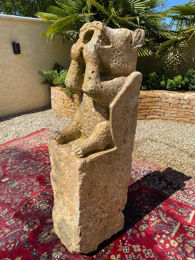 Roman Art '11th-12th Century', French Stone Gargoyle For Sale at 1stDibs