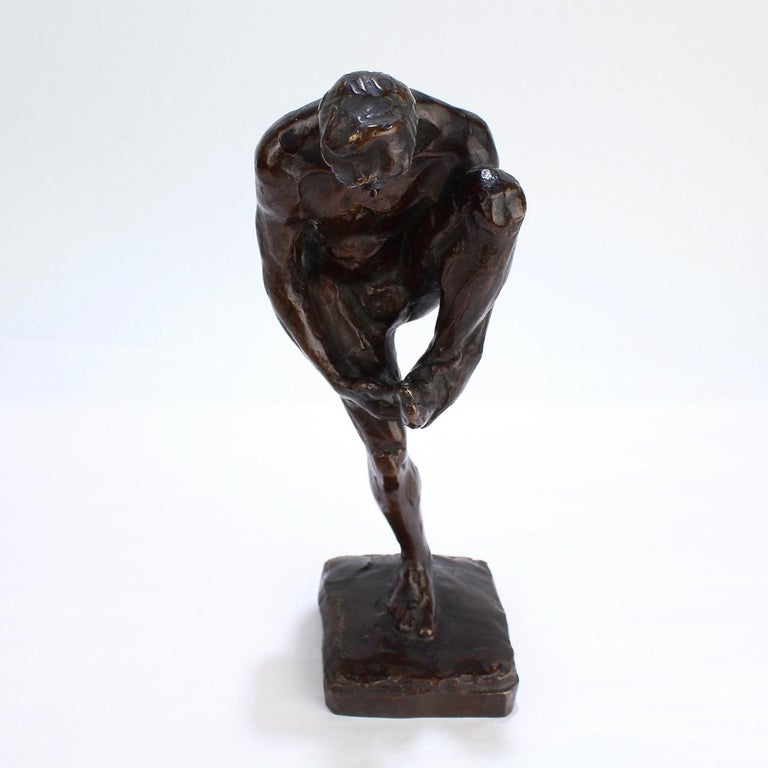 Roman Bronze Works Sculpture of a High Jumper Athlete by Robert Tait ...