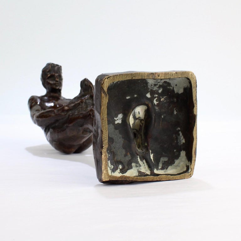 Roman Bronze Works Sculpture of a High Jumper Athlete by Robert Tait ...