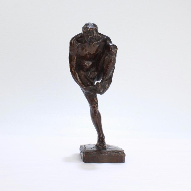 Roman Bronze Works Sculpture of a High Jumper Athlete by Robert Tait ...