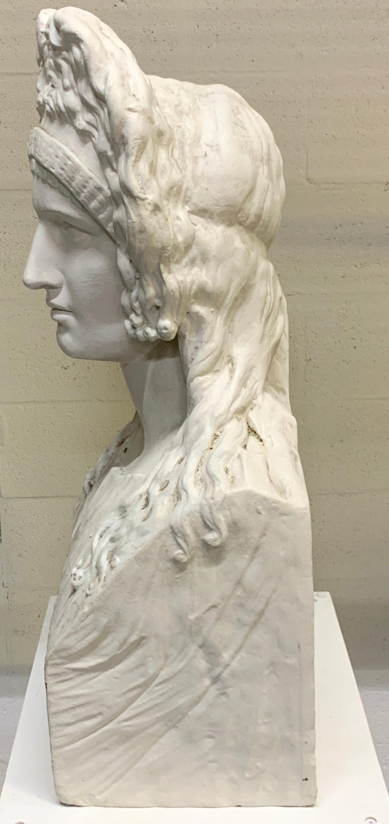 Roman Bust / Herm Personification of Tragedy after the Antique at 1stDibs