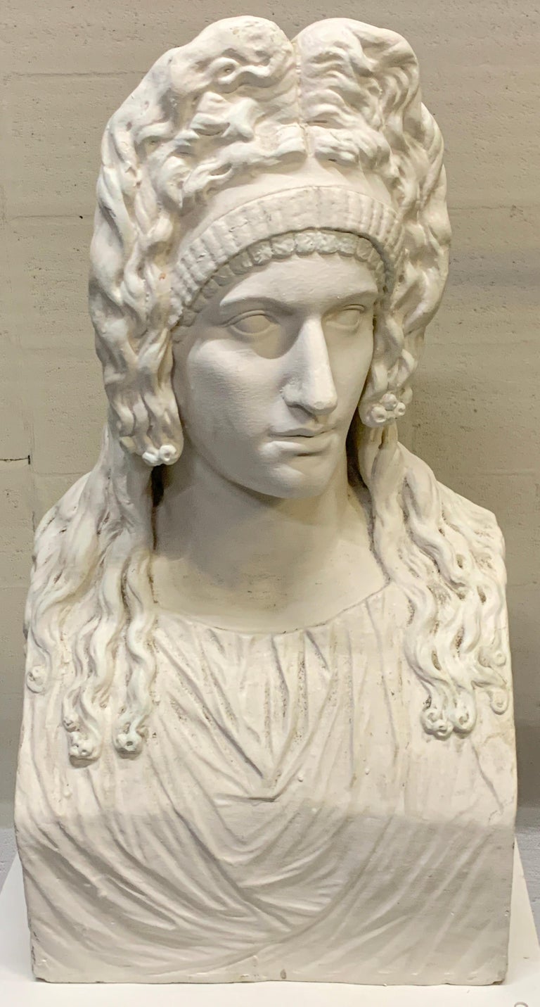 Roman Bust / Herm Personification of Tragedy after the Antique at 1stDibs